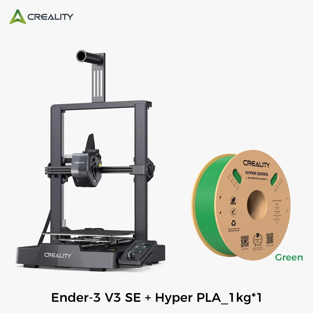 3D-принтер Creality Ender 3 V3 SE 250 мм/с CR Touch автоматическая уравнивание Sprite экструдер Двойная Z-ось и Y-ось автоматическая загрузка филамента