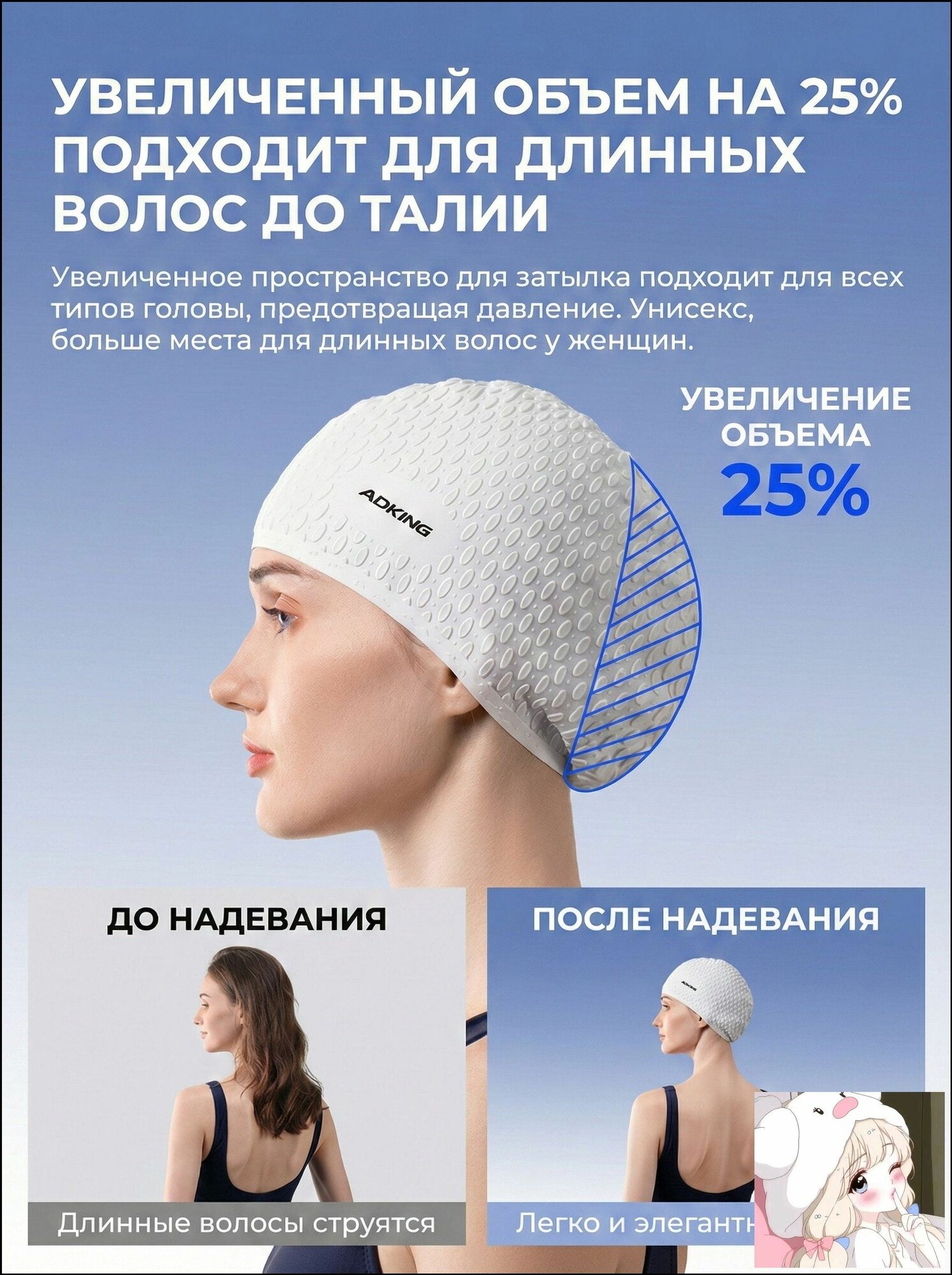 Шапочка для плавания — фото 1