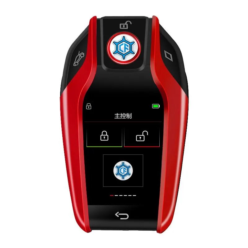 Универсальный автомобильный ключ с LCD-дисплеем, умный брелок, красный, подходит для Mercedes-Benz, BMW, Audi, Volkswagen, Toyota, Honda