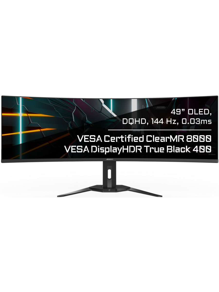 49 Монитор Gigabyte Aorus CO49DQ 49 OLED 144 Гц 2xHDMI 1xDP изогнутый экран