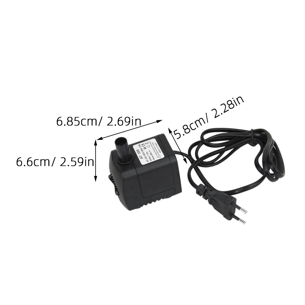 AT-380 220V 15W Насос Для Аквариума И Фонтана С Евровилкой 6 85X6 60X5 80CM