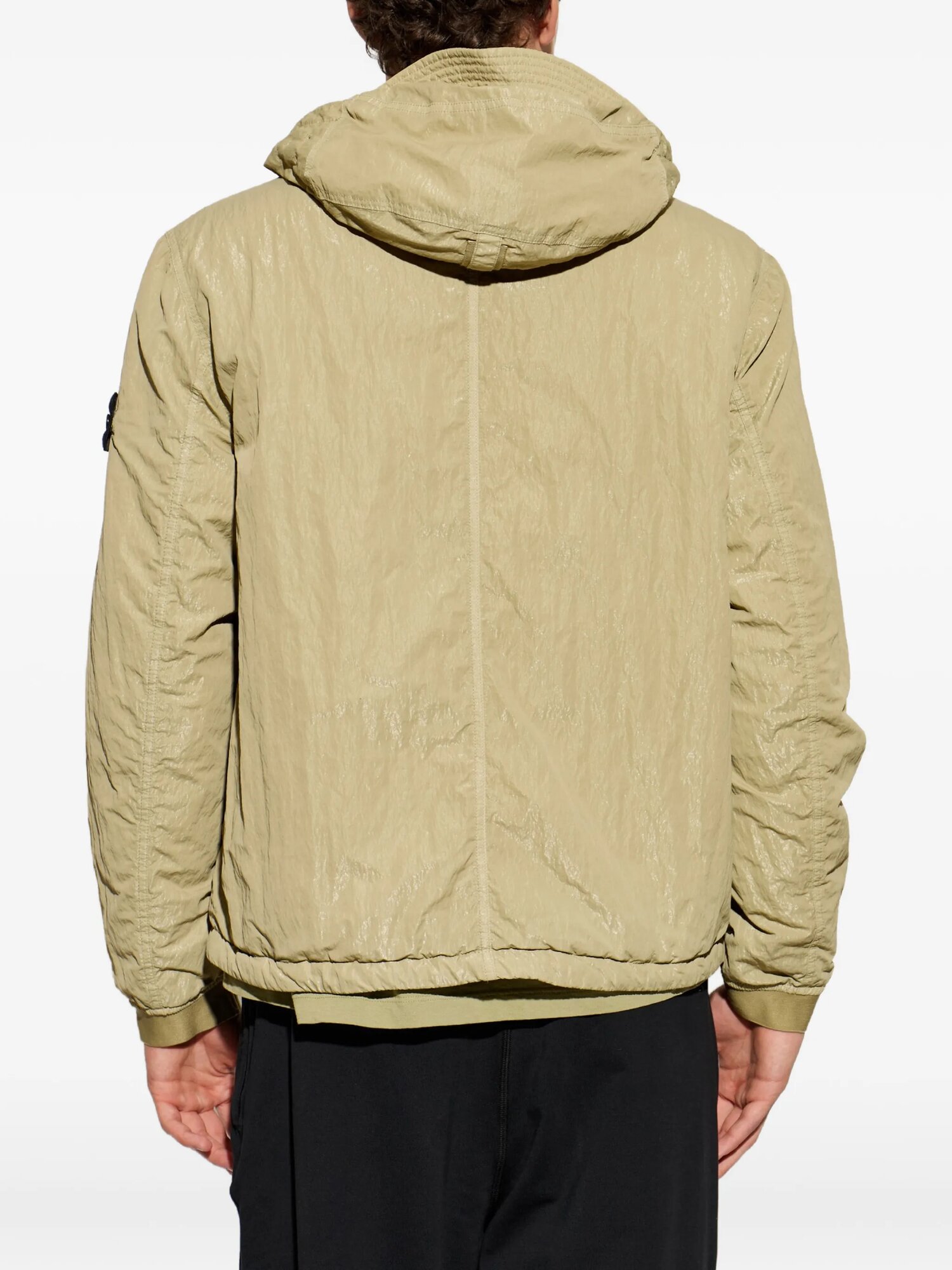 Куртка Stone Island Logo-patch hooded jacket, размер XL, зеленый, — фото 1