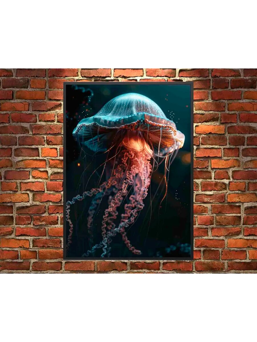 Животное-пират-медуза 2, Плакат 30x42см
