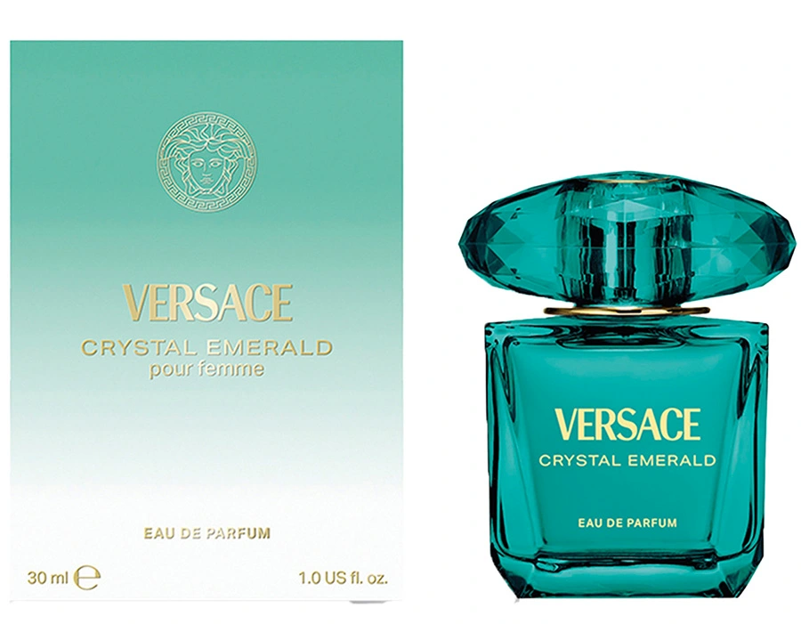 Изумрудные зеленые нотки Versace Crystal Emerald - женский парфюм 30 мл