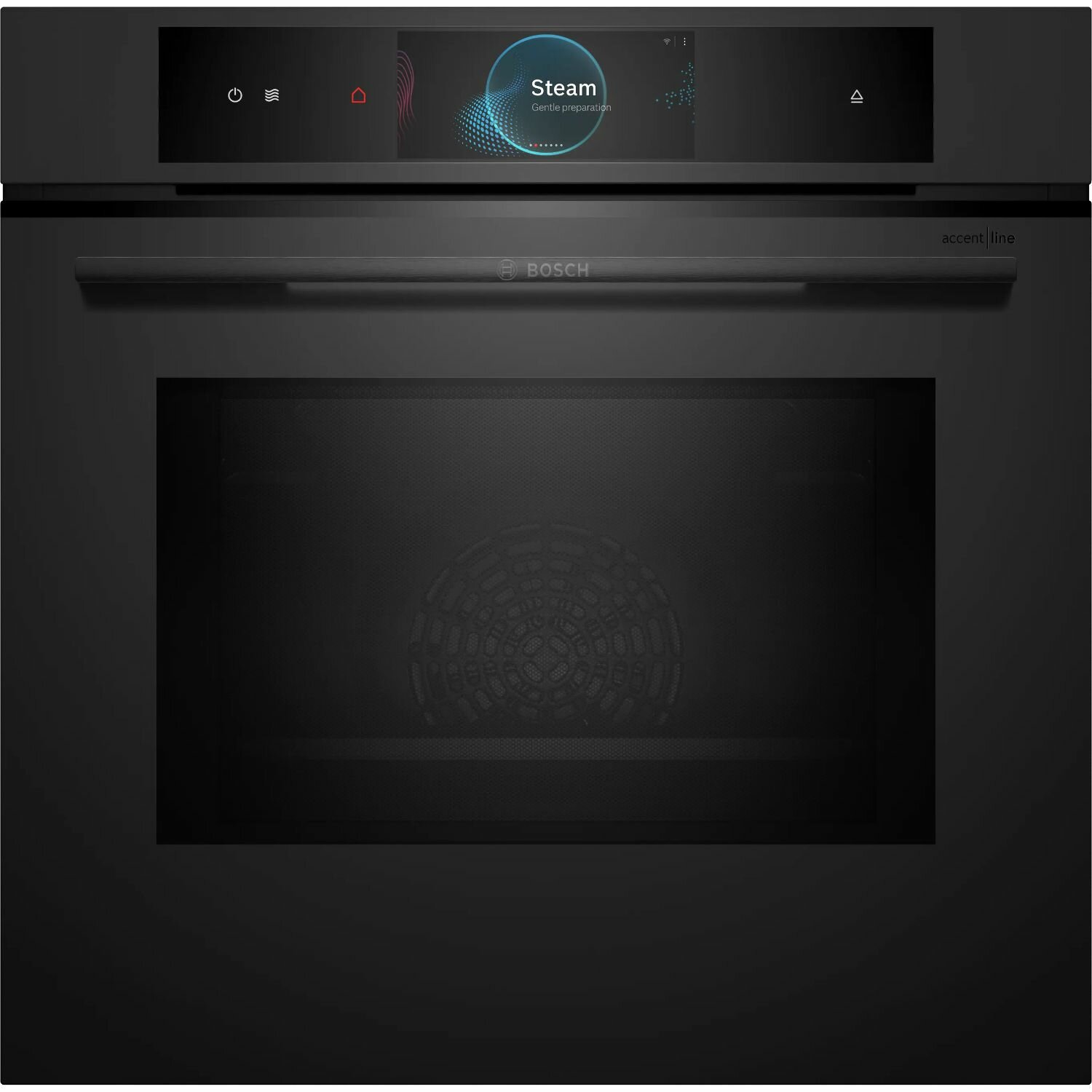 Духовой шкаф электрический c паром и СВЧ Bosch HNG978NM1, матовый черный