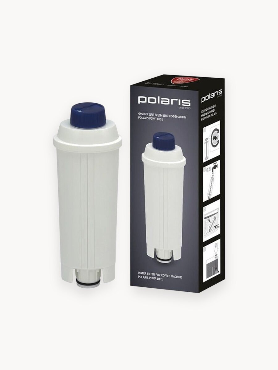 Фильтр для воды в кофемашину Polaris PCWF 1001 White, белый/синий