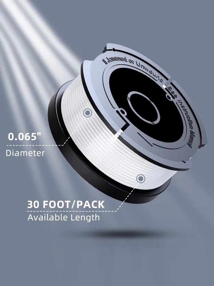 Black+Decker Катушка для триммера A6504-XJ, 2 шт, подходит для моделей BESTA — фото 1