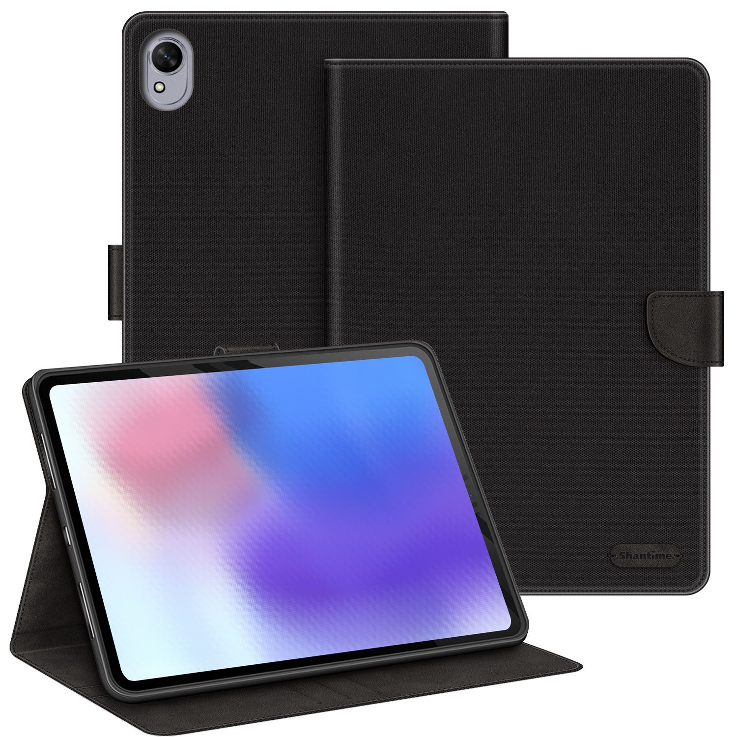 Кожаный чехол Shantime для телефона Huawei MatePad 11.5 S TGR-W09 2024, защитный чехол с внутренней силиконовой оболочкой из ТПУ и встроенной подставкой.