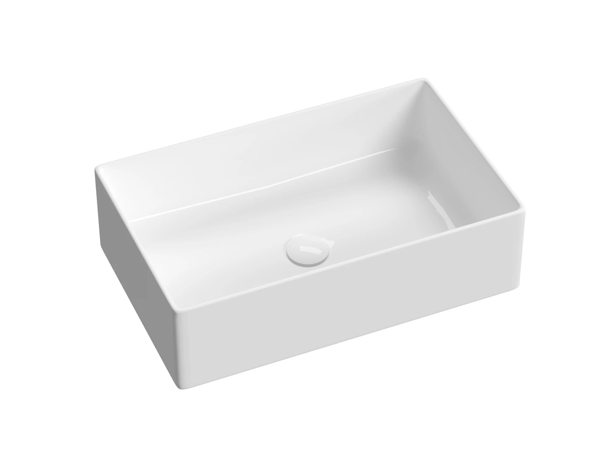 Раковина накладная Ceramicanova Адель / Adele CN6088 56x34,5x16 белый