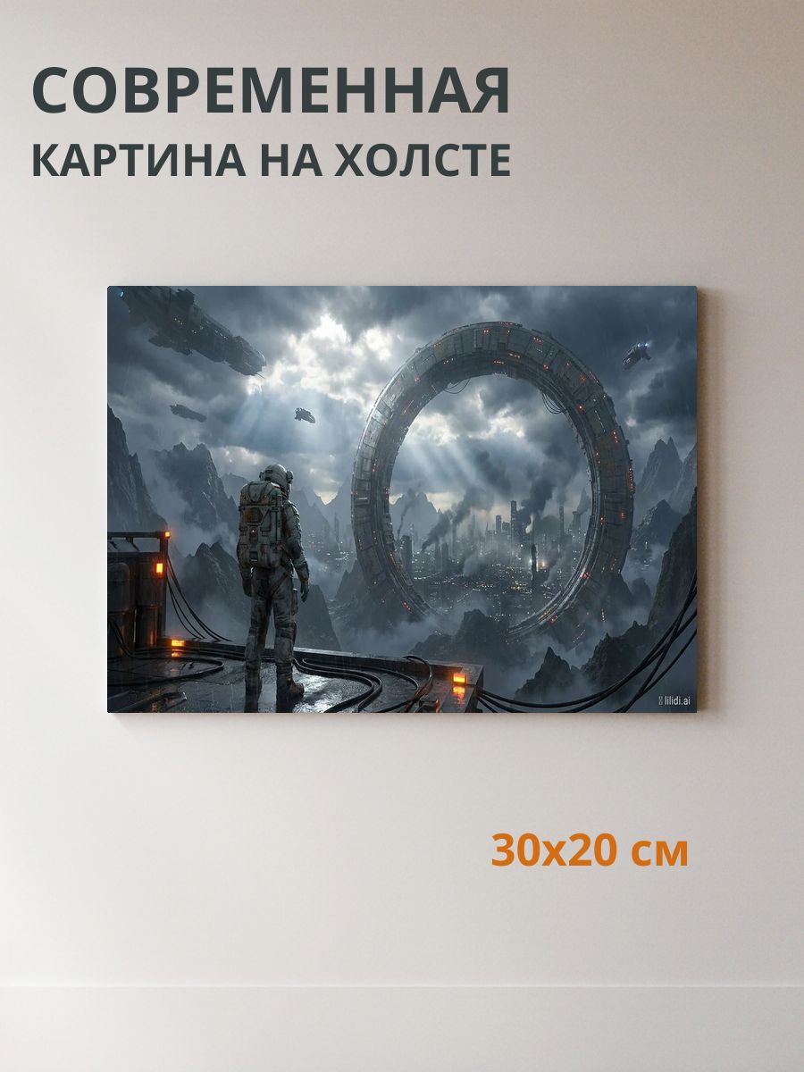 Картина на холсте Космос 30x20 см