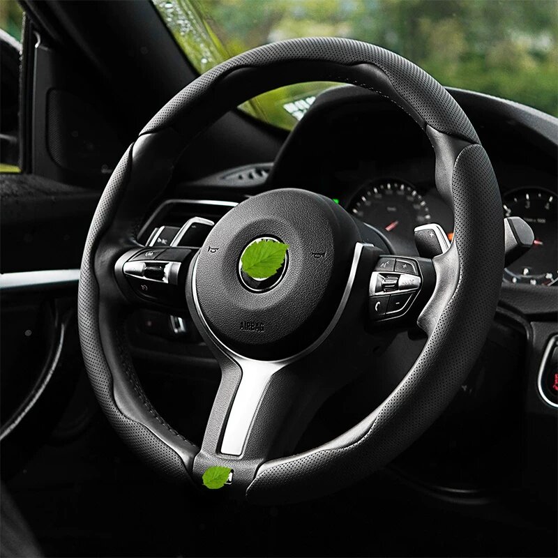 Высококачественный чехол на руль из кожи наппа, новая модель 2025 года, подходит для всех сезонов, нескользящий,