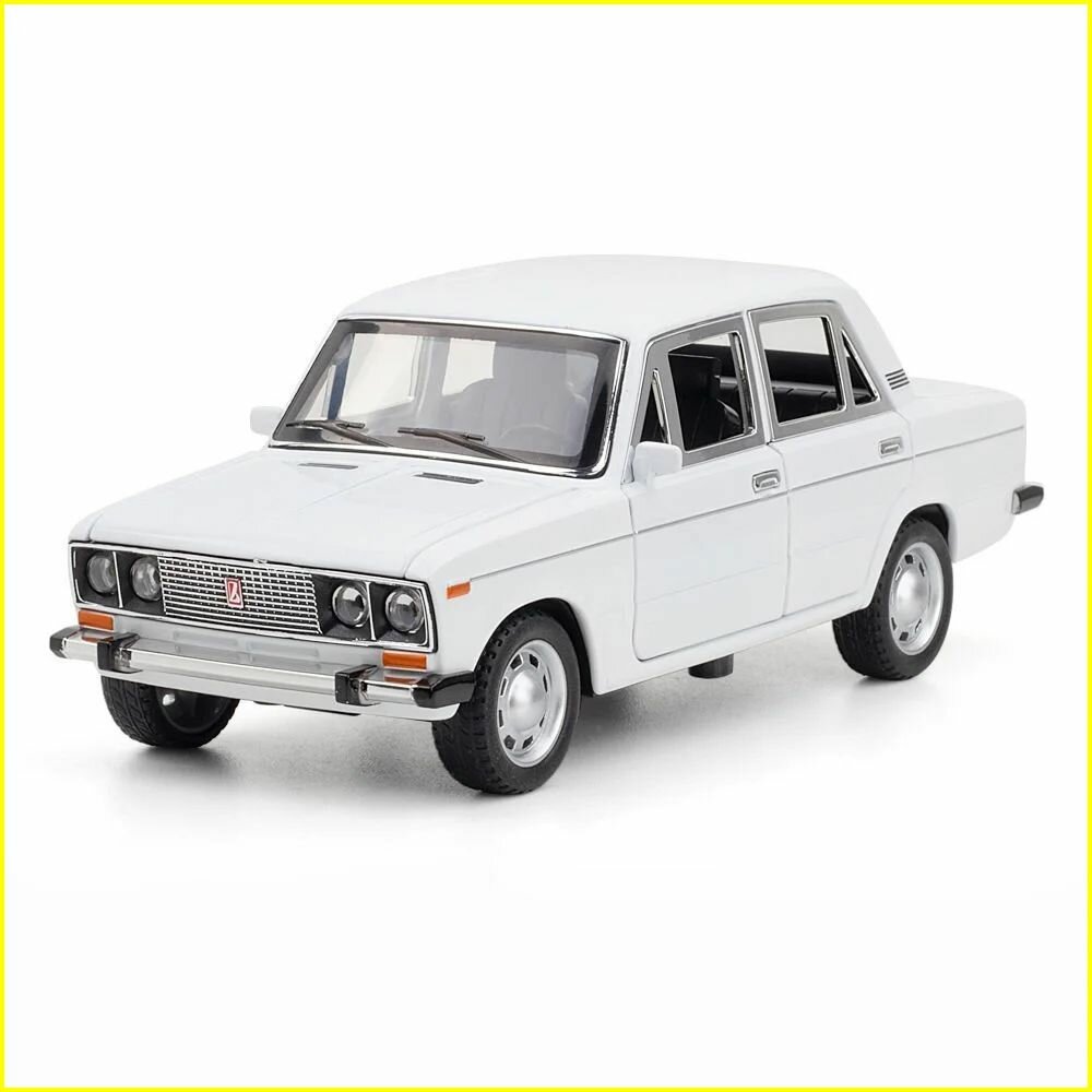 Коллекционная металлическая машина LADA 2106(1/24 ), Игрушечный автомобиль с звуковыми и световыми
