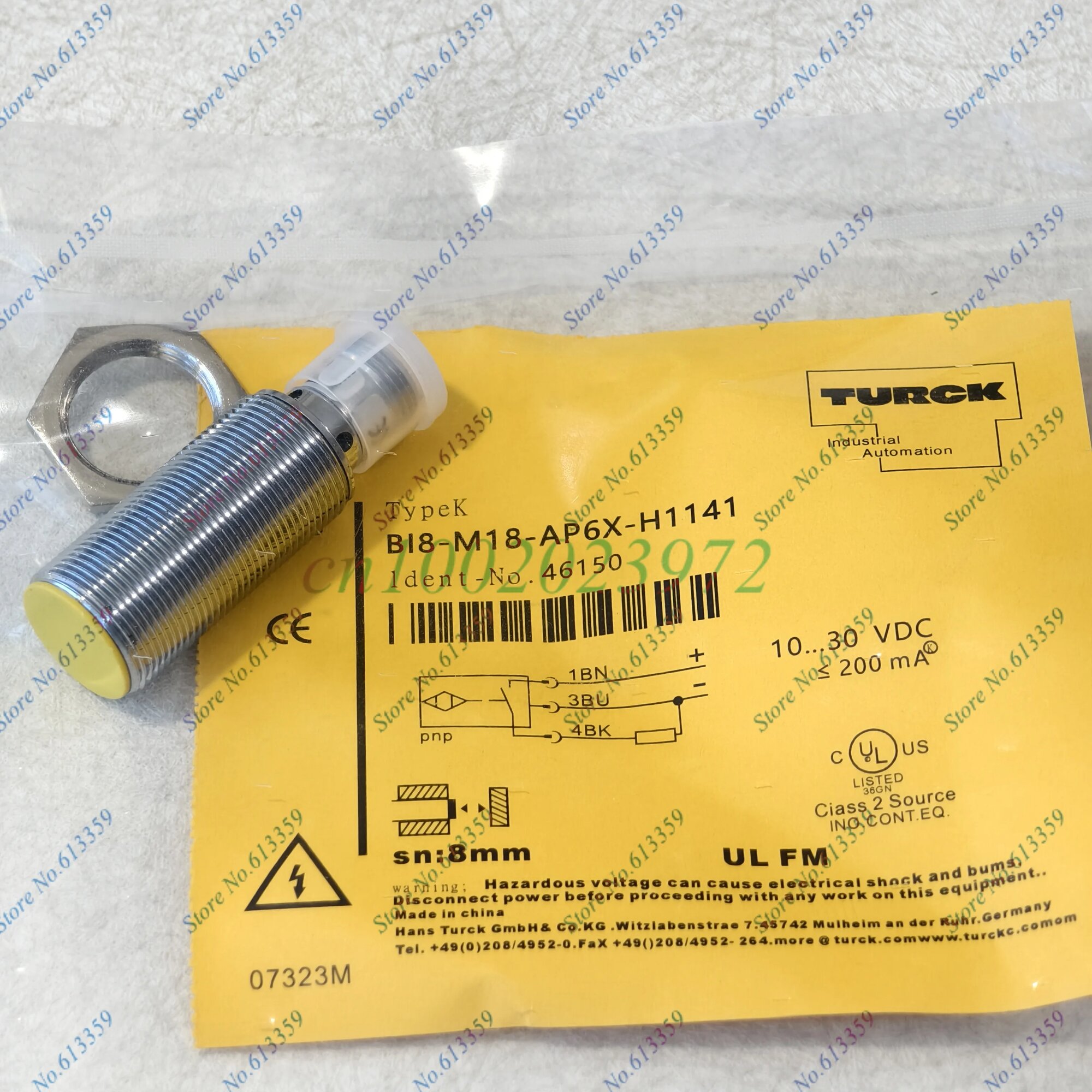 Датчик приближения Turck BI8-M18-AP6X-H1141-AN6X-H1141 Bi8-M18-AP6X-H1141