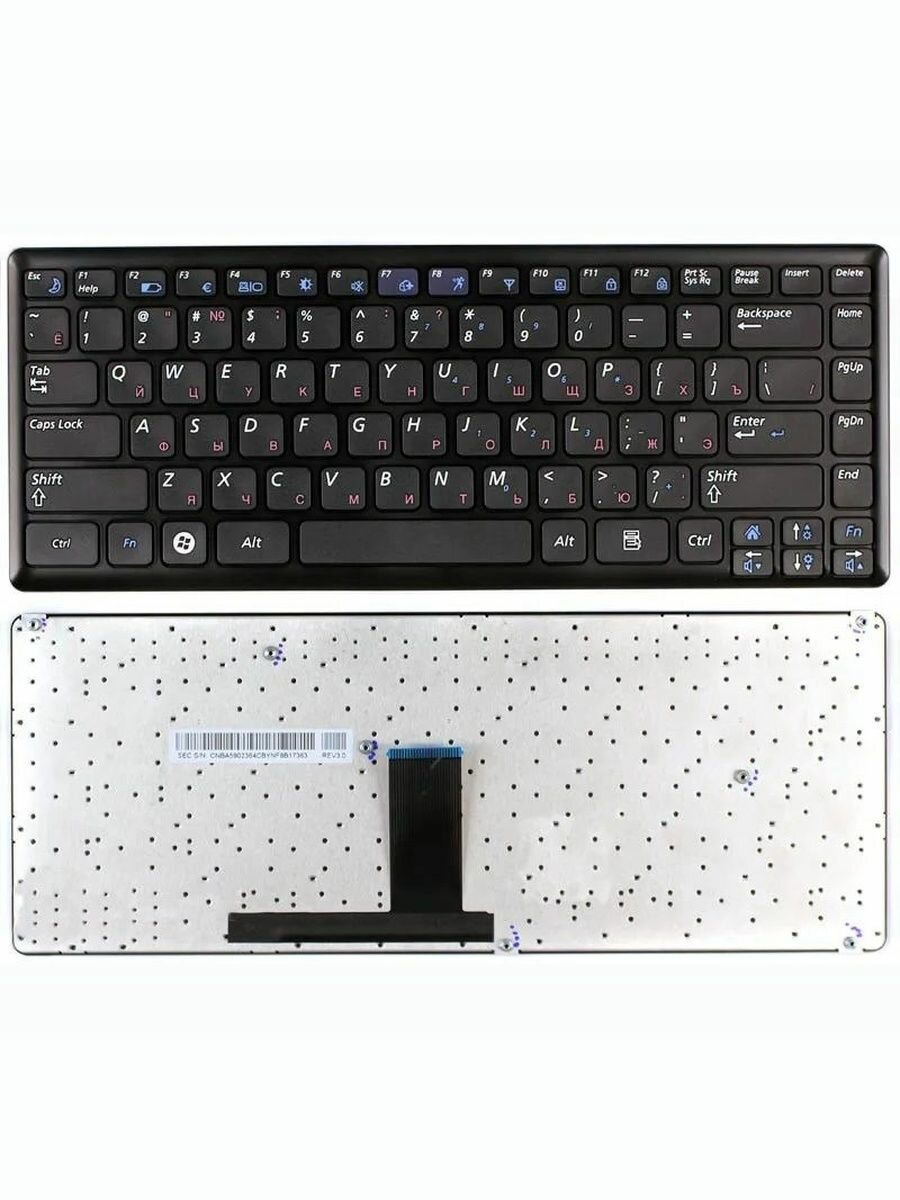 Клавиатура для ноутбука Samsung X460, NP-X460, NP-X460-AS03 черная