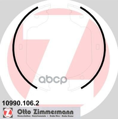 Колодки торм бараб BMW E60/E65/X3/X5 ручник 00/08->> Zimmermann арт. 109901062