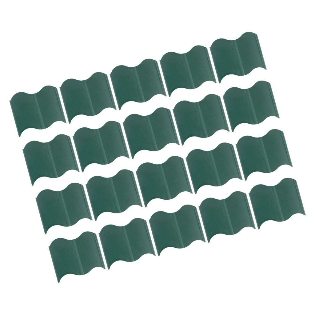 Пластиковый садовый забор, Зеленый