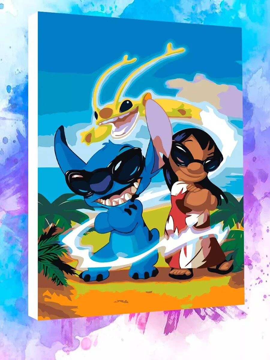 Картина по номерам Лило и Стич Disney