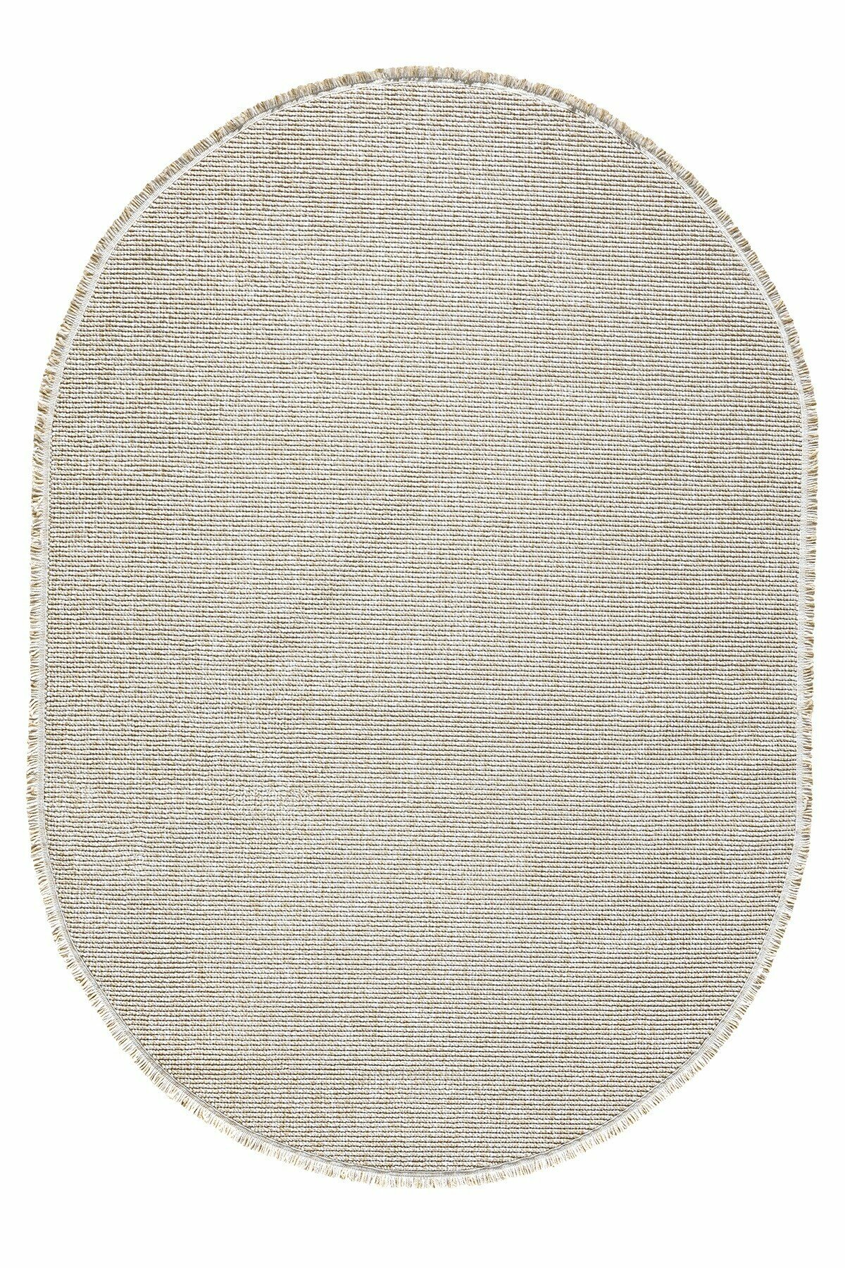 Ковер тканый с петлевым ворсом овальный Vina VNA-05 (LI73A) 200х290 см, бежевый