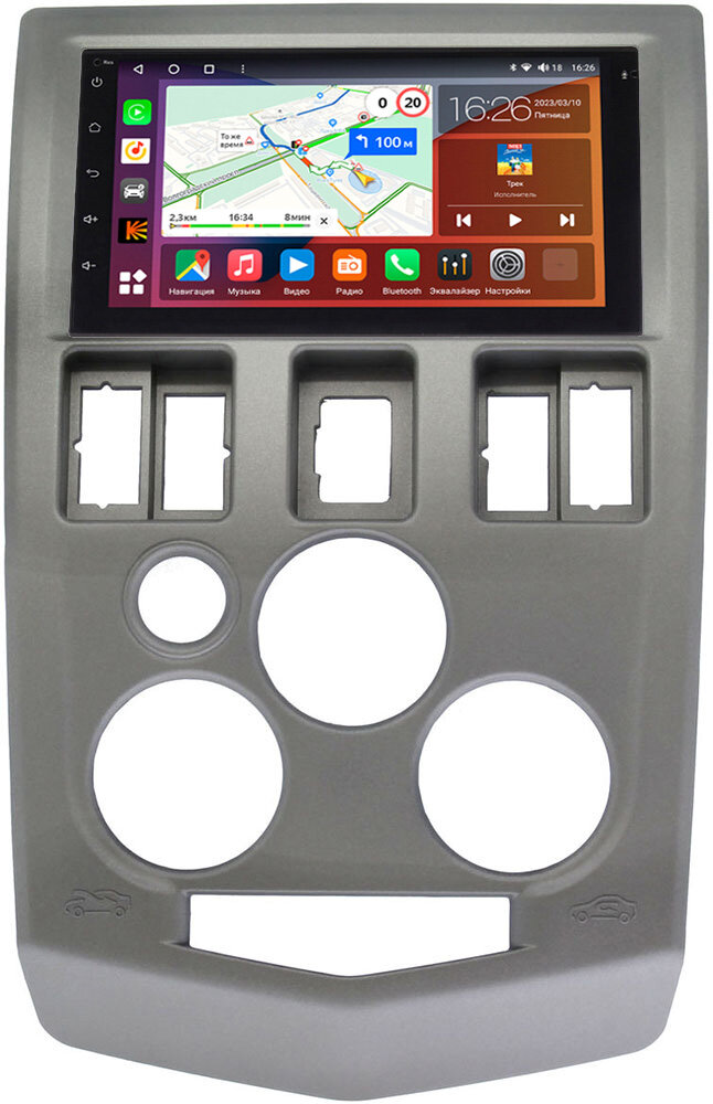 Штатная магнитола Renault Logan 2004-2009 Canbox Logic-i3 5720-RP-RNLGB-170 Android 13 (4G-SIM, 4/64, DSP, QLed, 360)