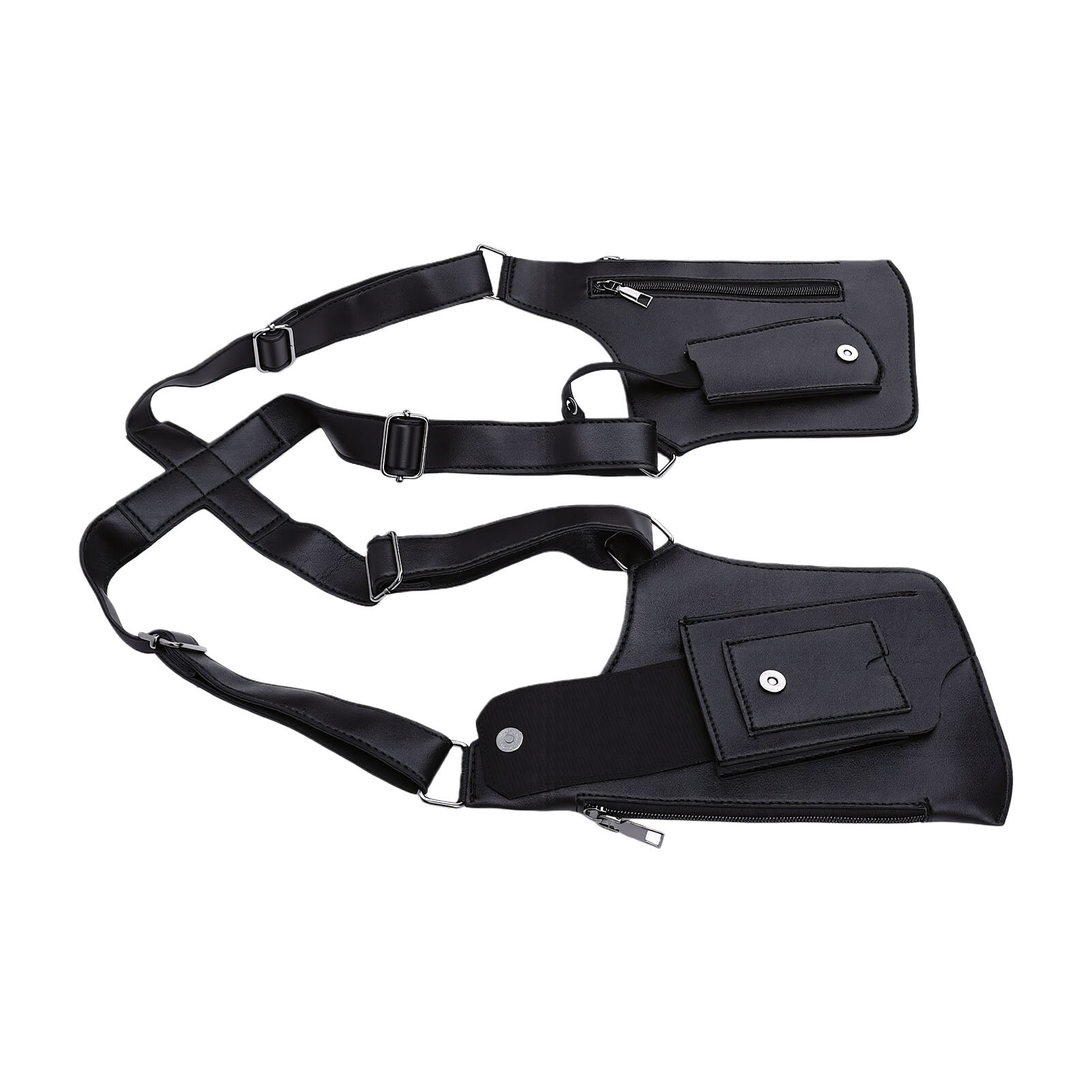 Сумка на два плеча/подмышку из винтажной искусственной кожи, многофункциональный подмышечный кошелек-кобура для мужчин, для использования на открытом воздухе, для телефона