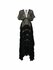 Платье Mes Demoiselles Ruffled maxi dress, размер 38, black/black