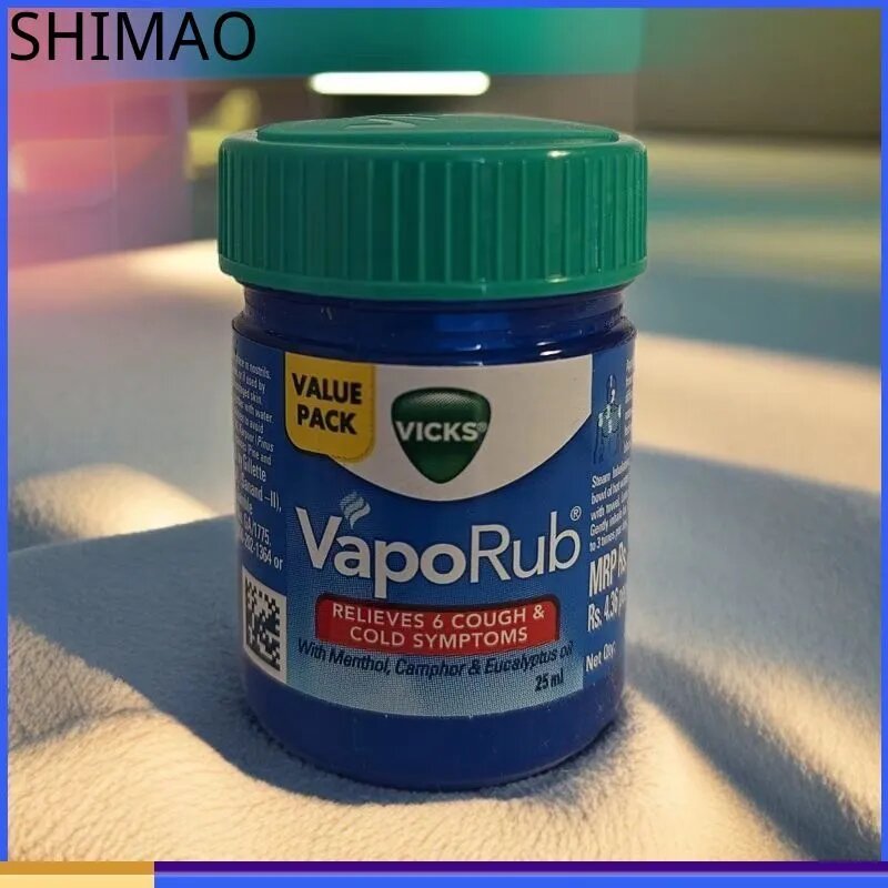 Vicks, мазь на основе трав для снятия боли, простуды, от кашля и заложенного носа. Для взрослых и детей с 2-х лет 25 мл.