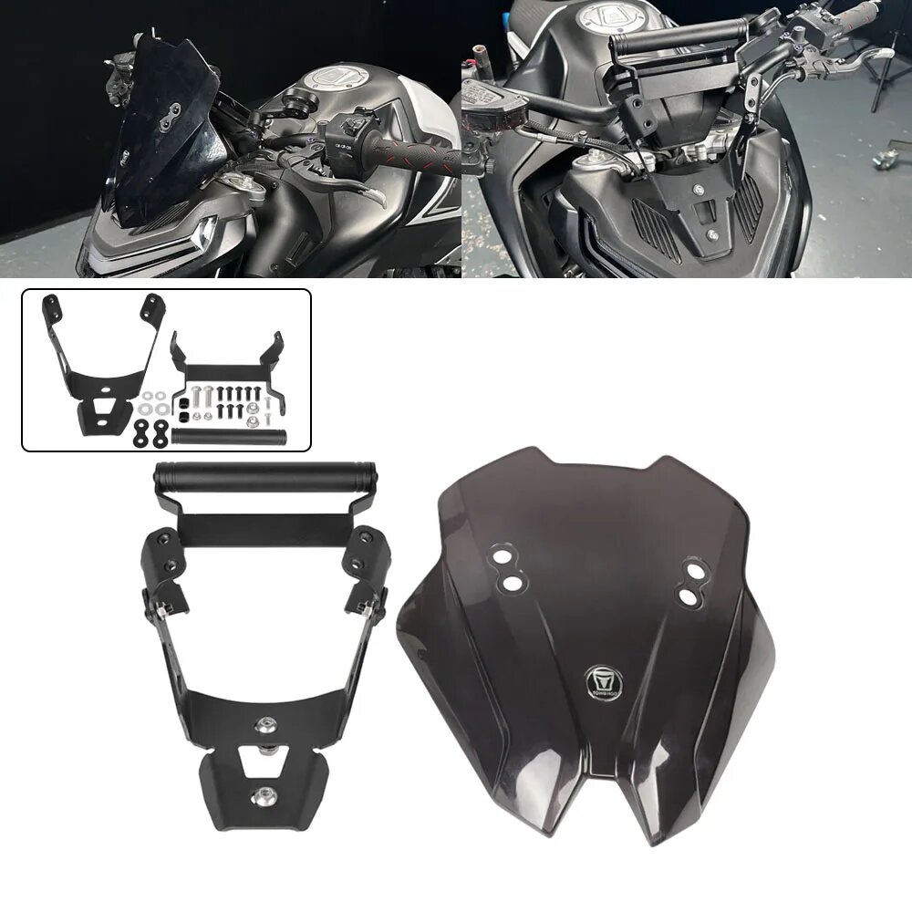 2025 800NK лобовое стекло для CFMOTO 800NK 2023-2024 аксессуары для мотоциклов ветровые дефлекторы щит Pare-brise ветрозащитный щиток