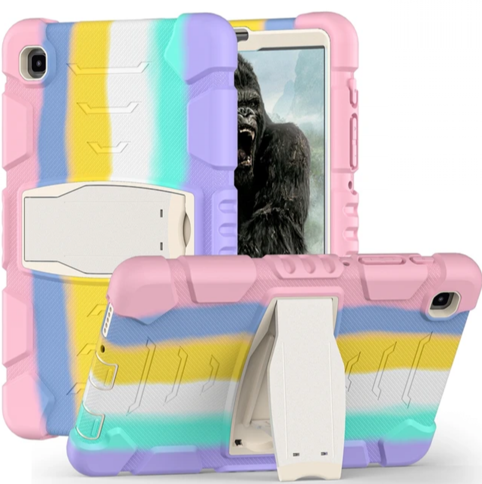 Противоударный чехол-бампер-пенал MyPads Heavy для Samsung Galaxy Tab A7 10.4 SM-T500 / T505, усиленная защита, разноцветный