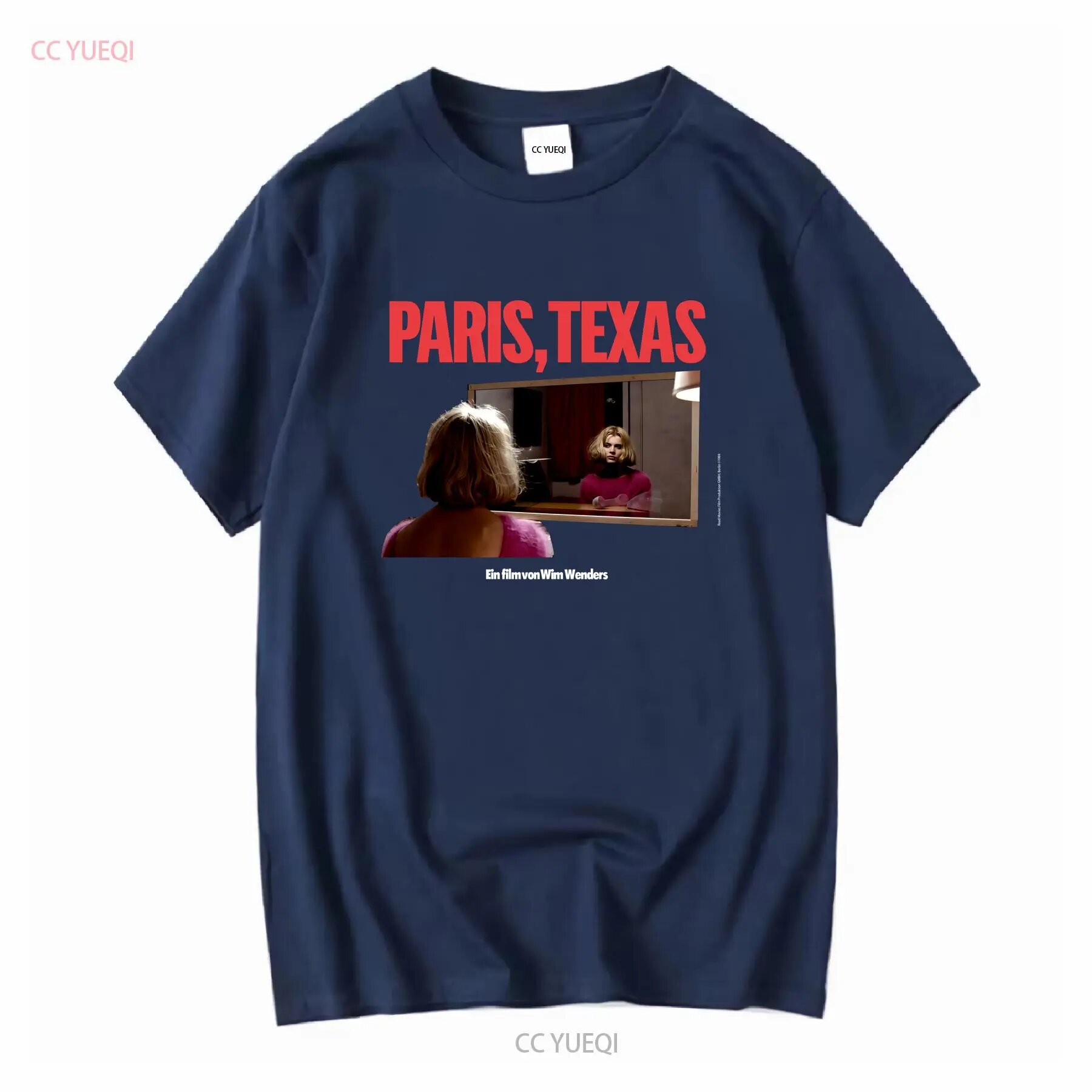 Футболка Paris, Texas, синяя