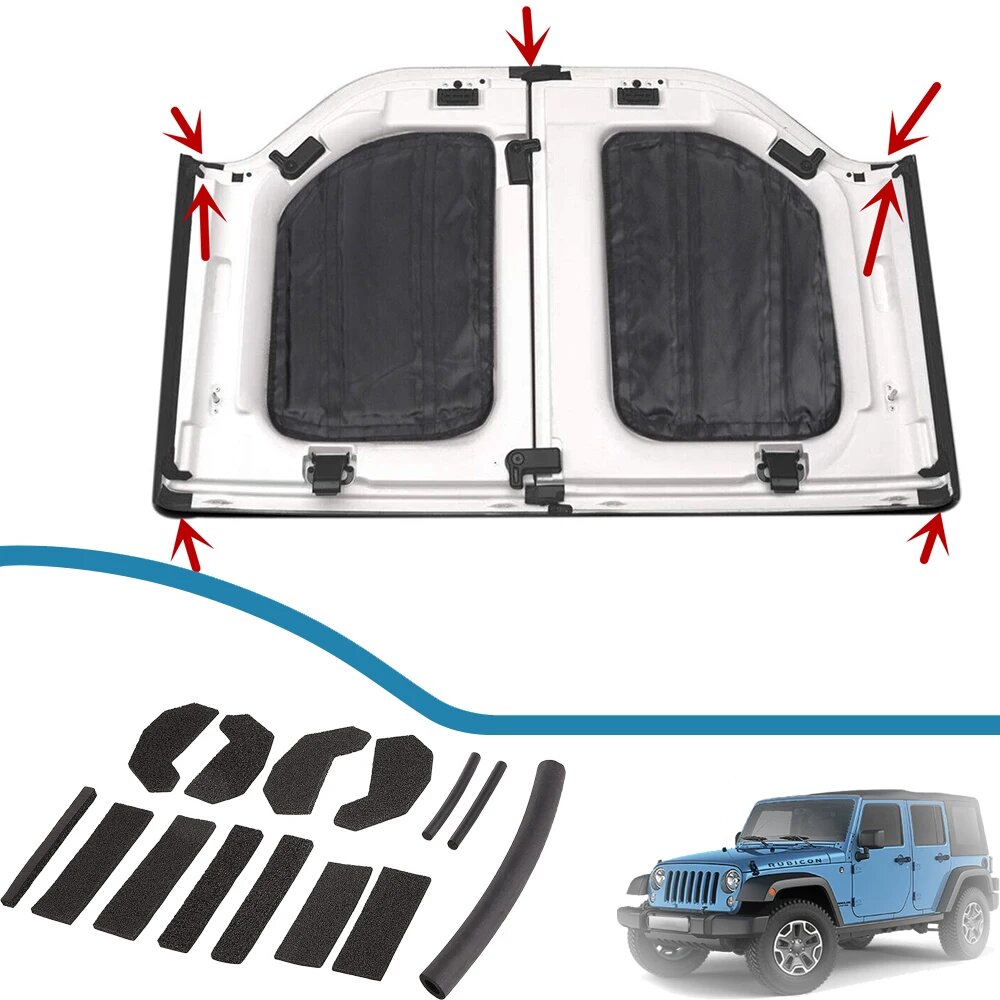 Уплотнитель жесткой крыши Jeep Wrangler JK 2007-2017