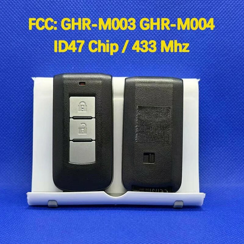 CN011011 Оригинальный 2-кнопочный смарт-ключ FCC GHR-M003 GHR-M004 ID47чип 433 МГц для M-itsubishi L200 Montero 2015+ Pajero Sport 2017+