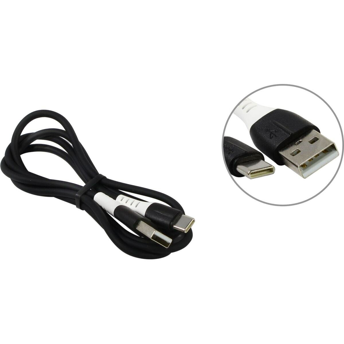 Hoco X82 Black 768575 Кабель USB AM-- USB-C 1м