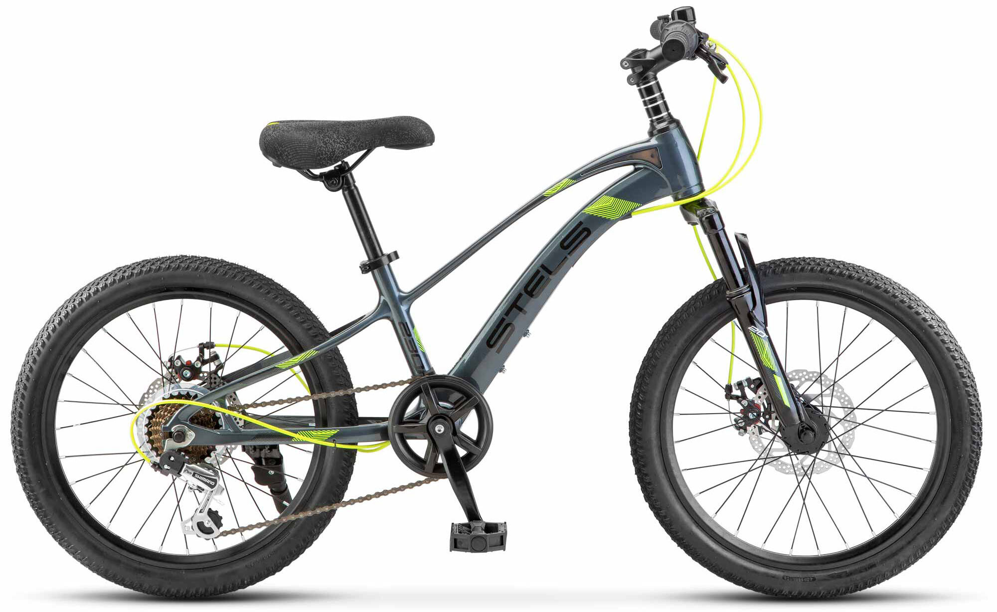 Детский велосипед Stels Leader 230 MD Z010 (2025) 20 Серо-черный (120-135 см)