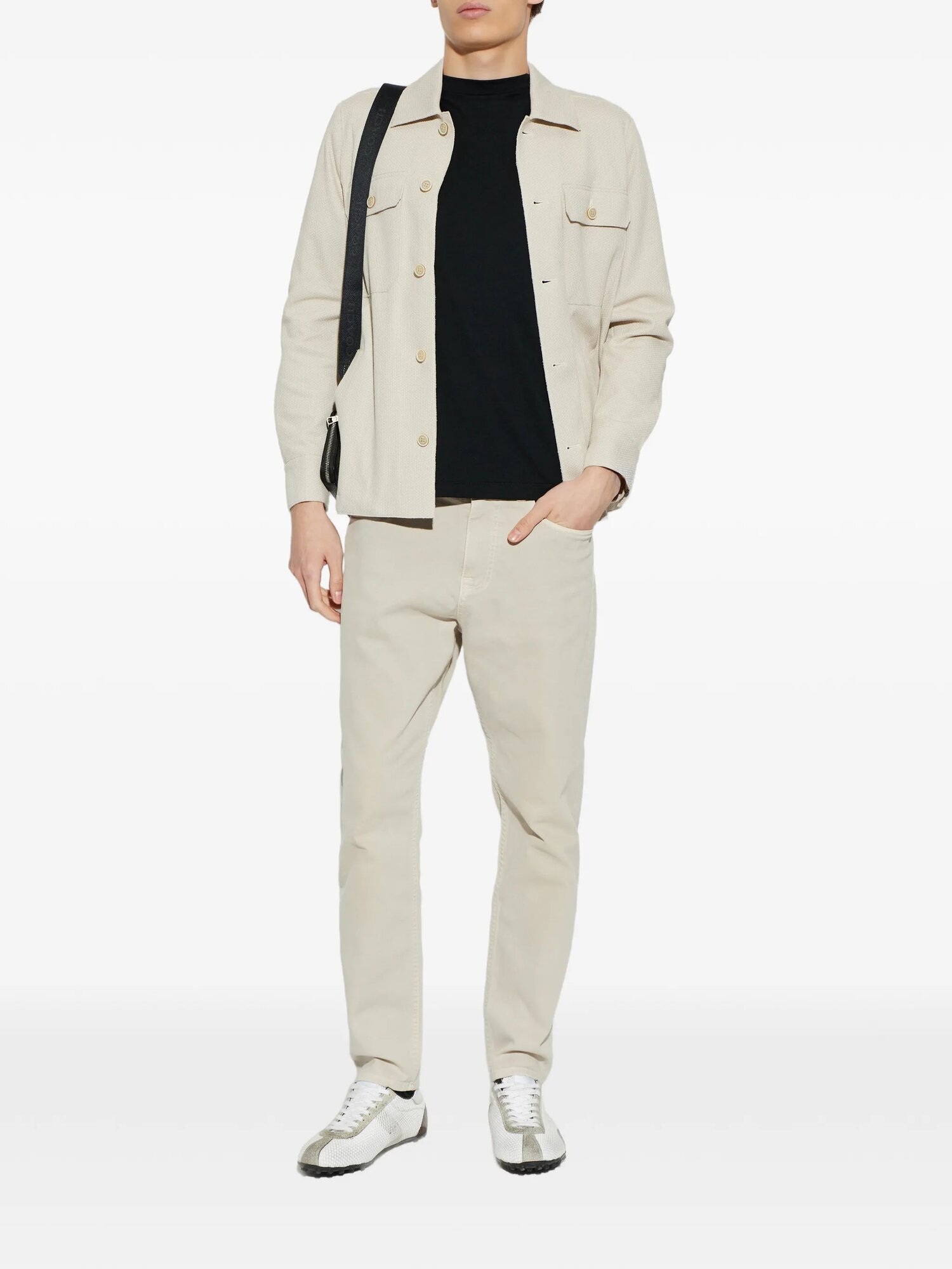 Рубашка Eleventy Patch pocket shirt, размер 48, разноцветный — фото 1