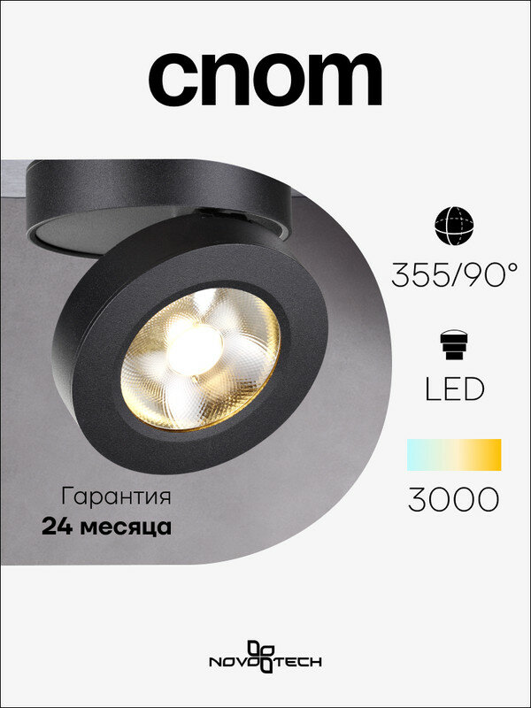 Накладной светодиодный светильник NOVOTECH GRODA 357985