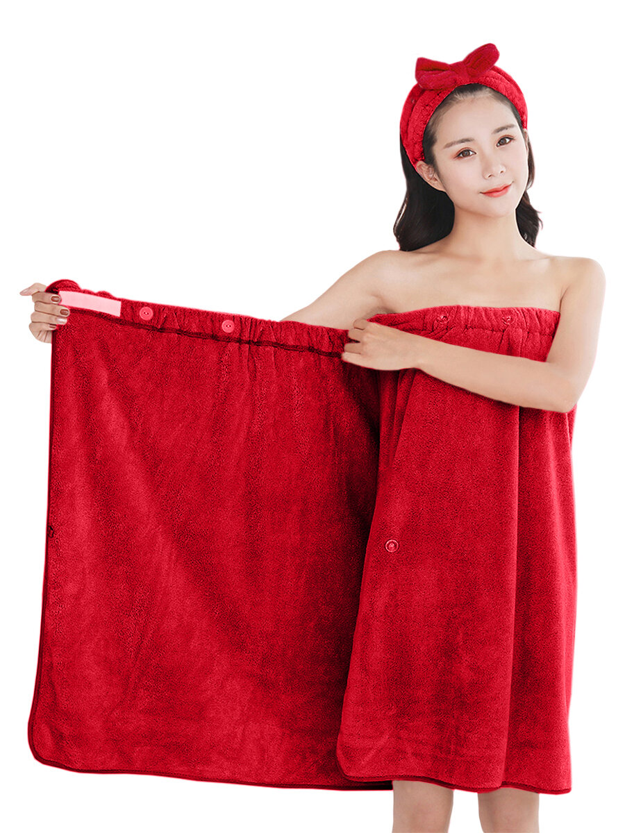 Килт-полотенце женский Bravo Collection, красный, 80х150см