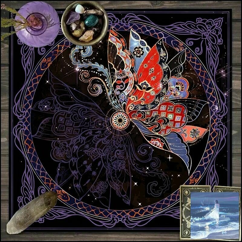 Эксклюзивная скатерть 90X90CM для карточных гаданий Таро