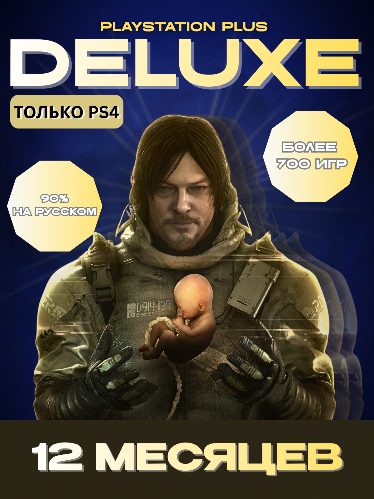 Подписка Playstation Plus Deluxe 12 месяцев на Playstation 4