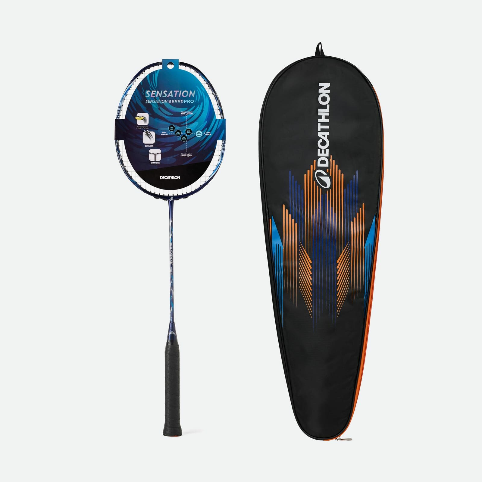 DECATHLON ракетка для бадминтона Decathlon Perfly BR Sensation 990 Pro, черный, 85 г
