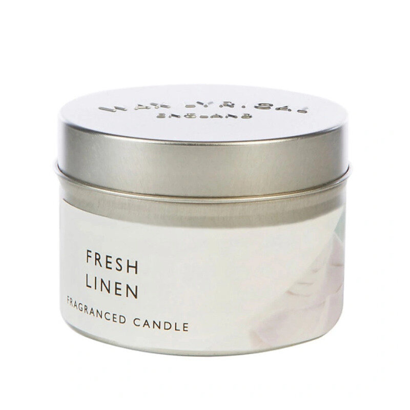 Свеча Wax Lyrical Fresh Linen 84 гр / Парфюм для дома Вокс Лирикал Фреш Линен / Свежий Лен