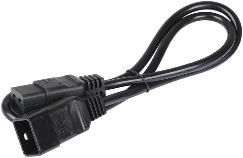 Шнур питания ITK C19-C20, проводник 3х1,5 мм2, 1 м, 230 В, 16 А, черный (PC-C19C20-1M)