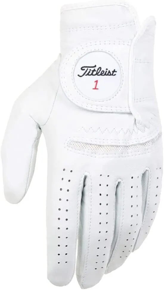 TITLEIST Перчатки для гольфа, размер: XXL, белые из натуральной кожи для мужчин