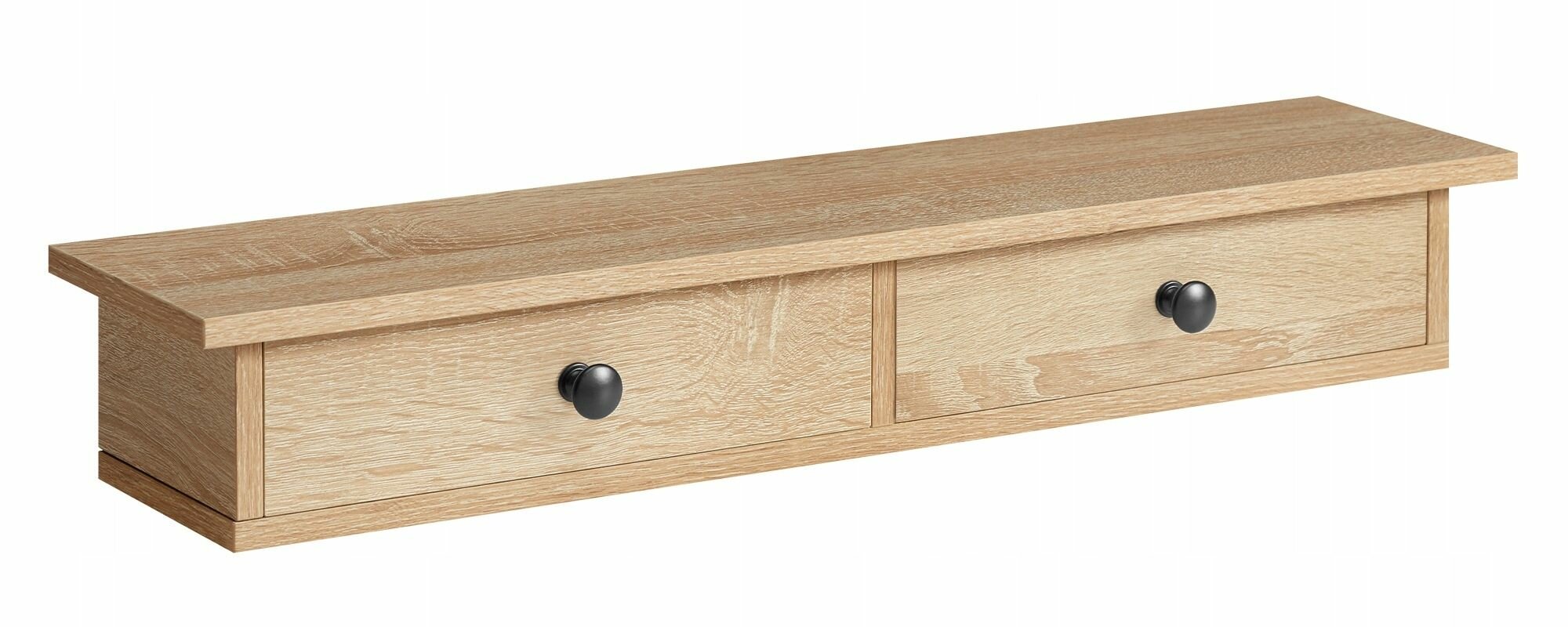Настенная полка с ящиками Songmics 65x10x15 цвет светло-коричневый LWS865B11