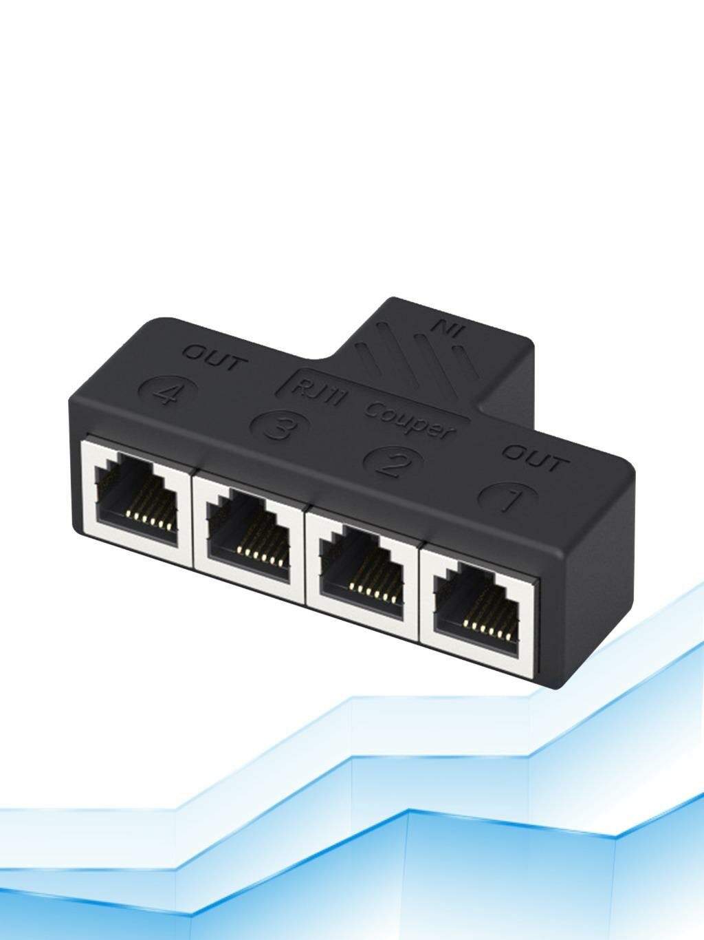 Телефонный разветвитель RJ11, От одного до четырех