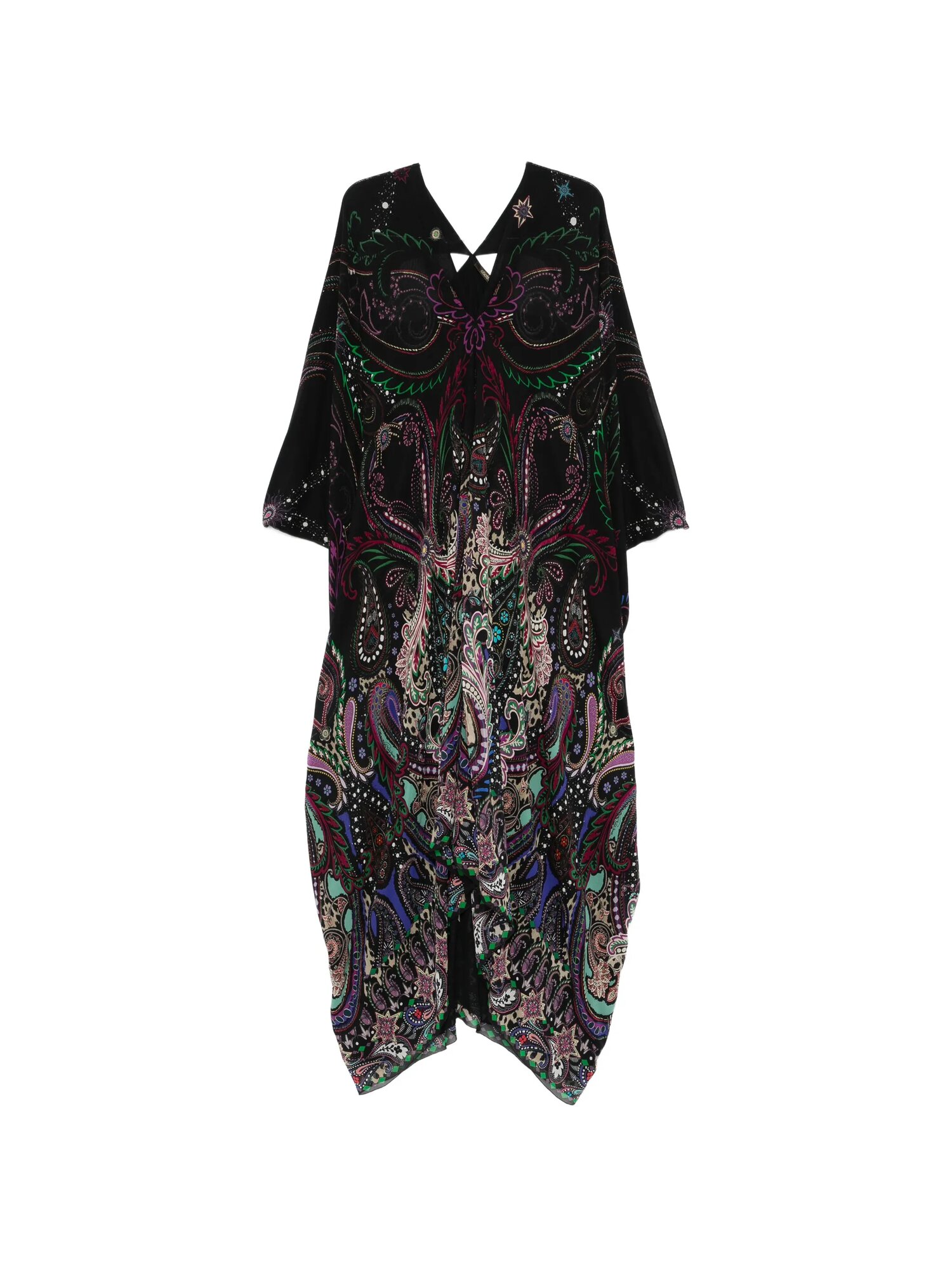Платье Paisley-print silk kaftan