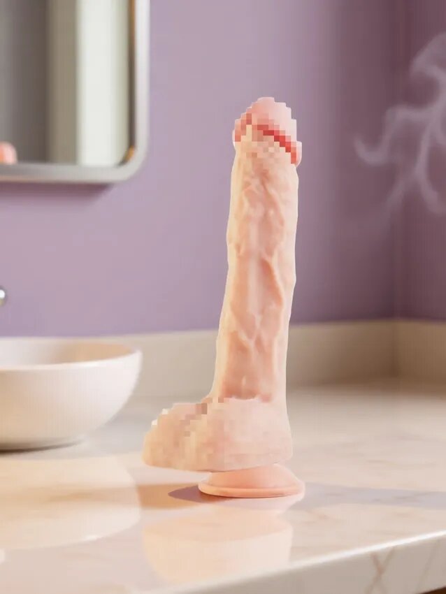 Фаллоимитатор-ультрареалистик Orion Dual Peak на присоске, TPE 25 см.