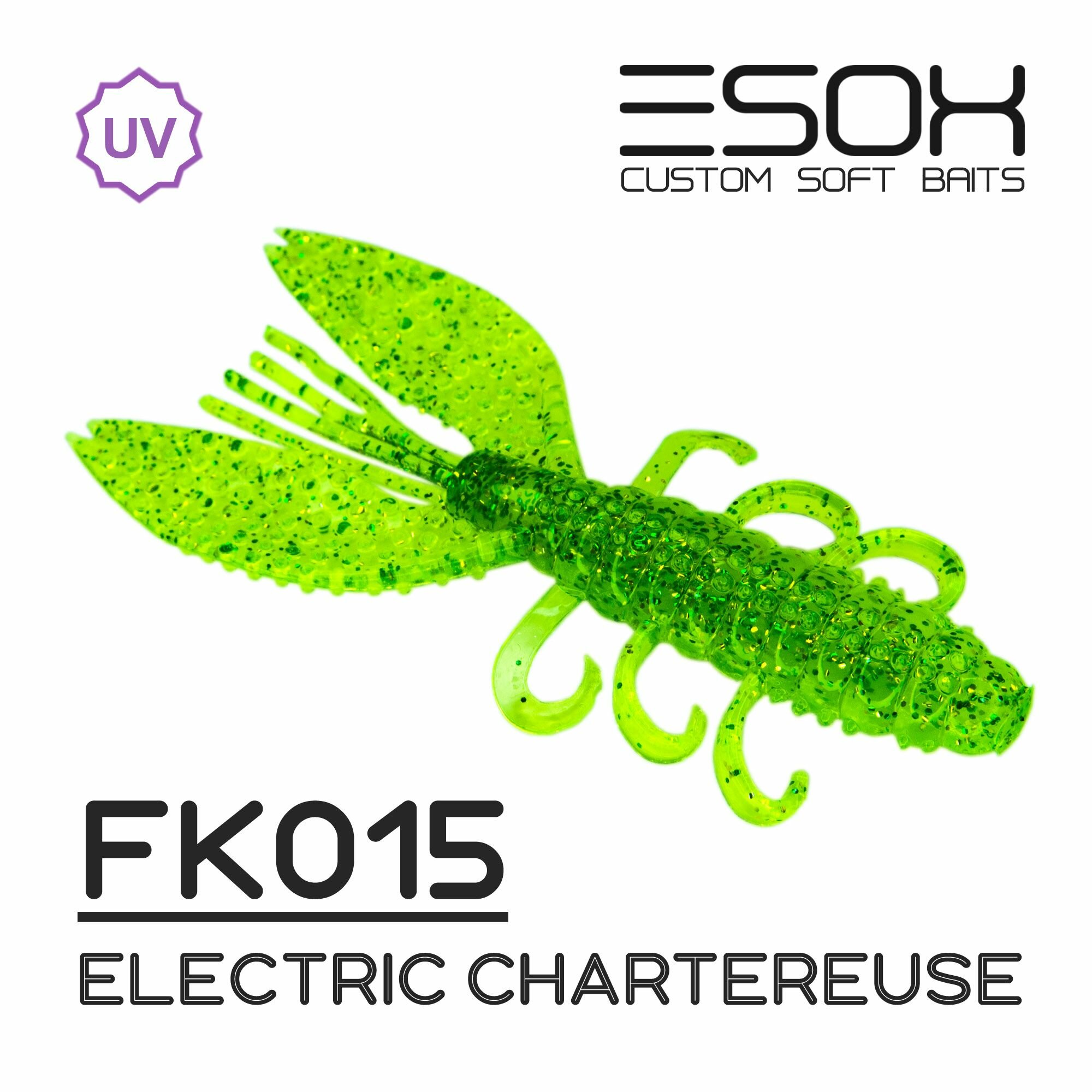 ESOX Spiky Craw 4.7"(119мм) 4шт. / Мягкая приманка для рыбалки