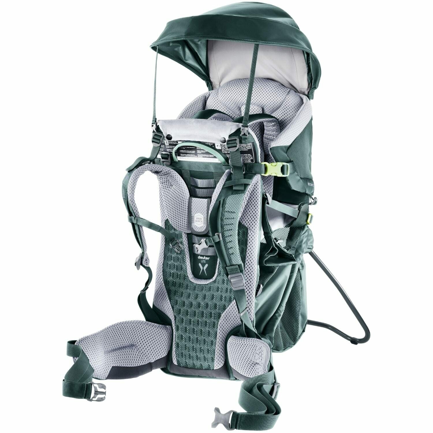 DECATHLON переноска для детей deuter KID COMFORT, темно-оливково-зеленый, максимальная нагрузка 22 кг