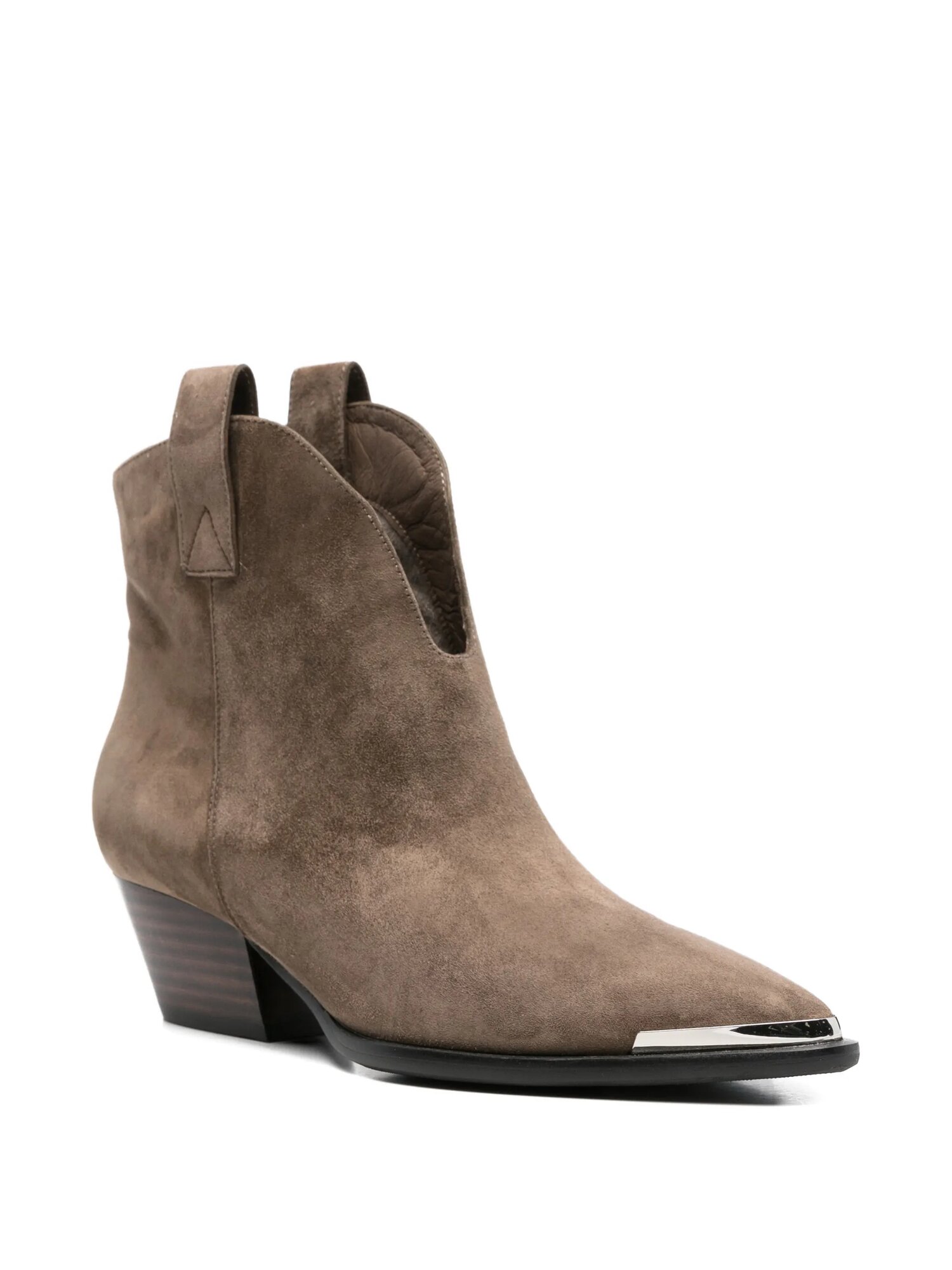 Ботильоны ADRIANNA FERETTI Pointed-toe boots, размер 37, brown — фото 1