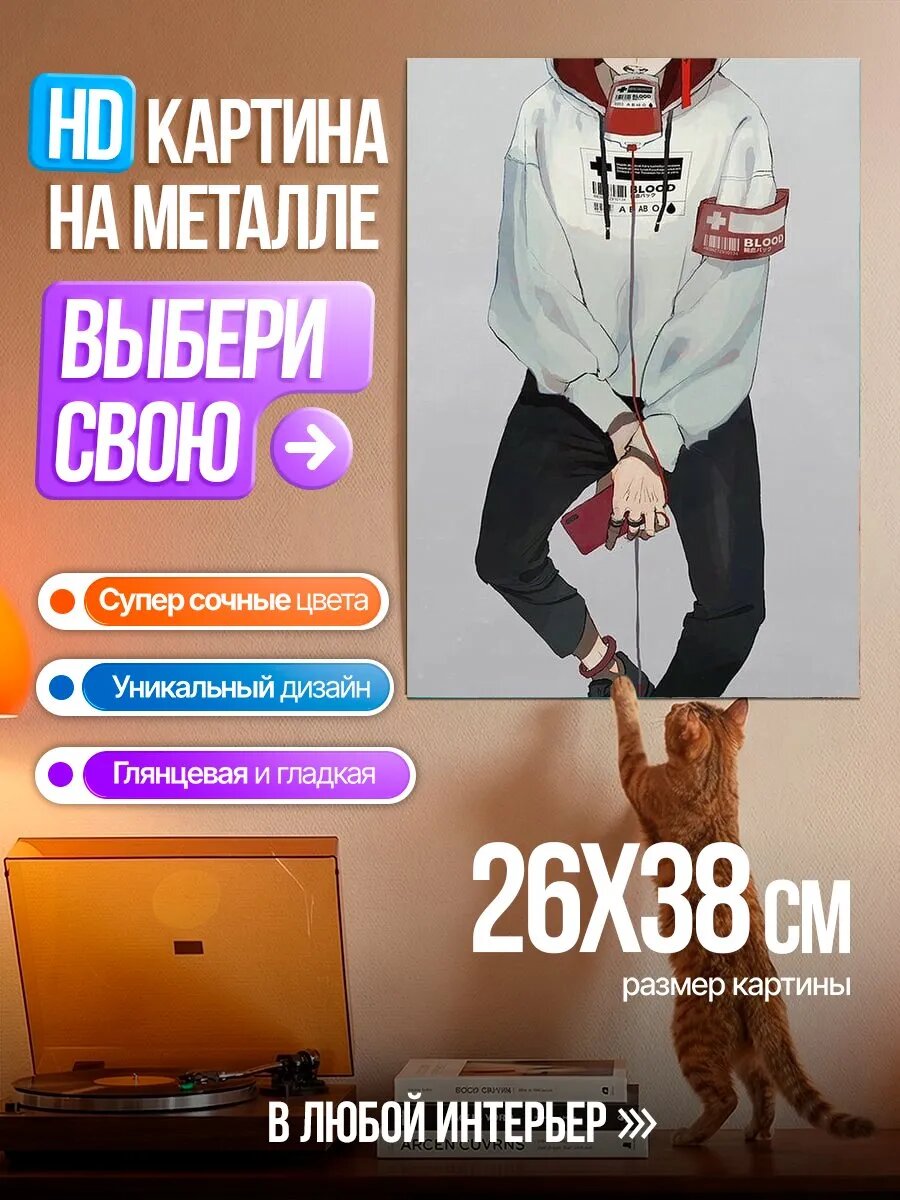 Картина на HD металле Арт с микрофоном